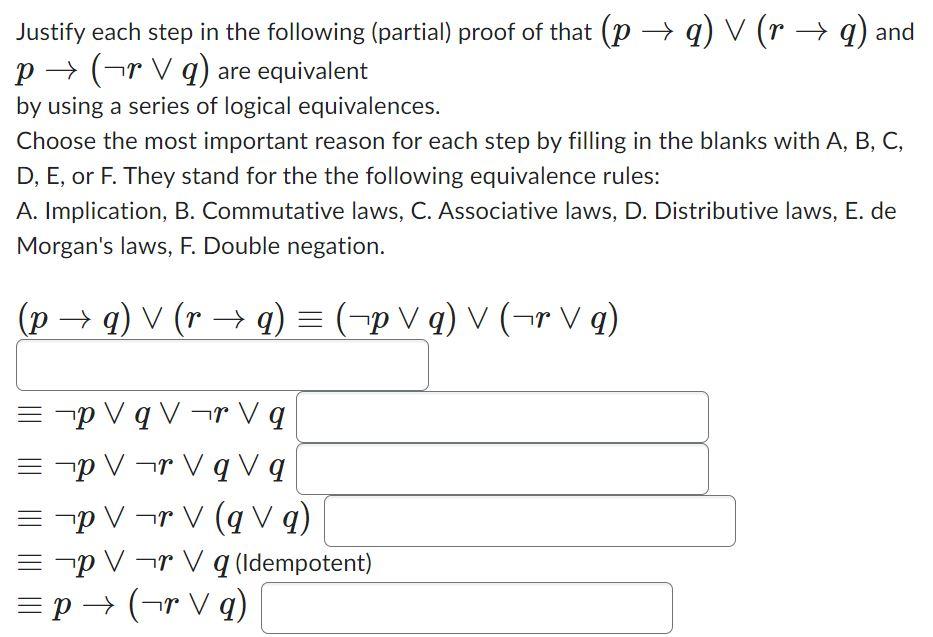 Solved Justify each step in the following (partial) proof of | Chegg.com