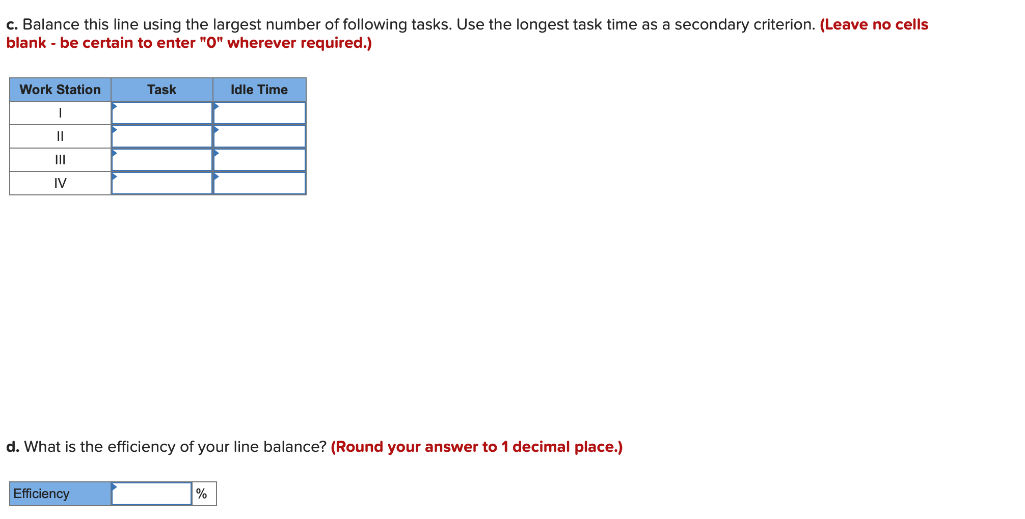 Solved Problem 8-6 (Algo) The desired daily output for an | Chegg.com