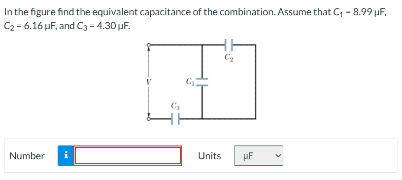 Solved In the figure find the equivalent capacitance of the | Chegg.com