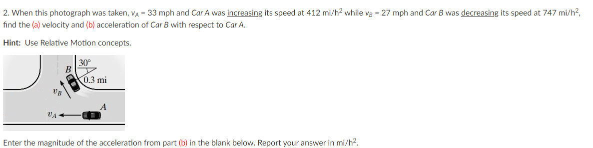 Solved 2. When this photograph was taken, VA = 33 mph and | Chegg.com