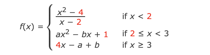 Solved f(x)={x2-4x-2 if x