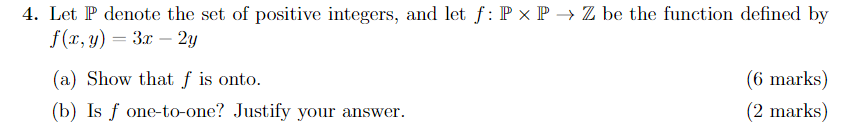 Solved 4. Let P denote the set of positive integers, and let | Chegg.com