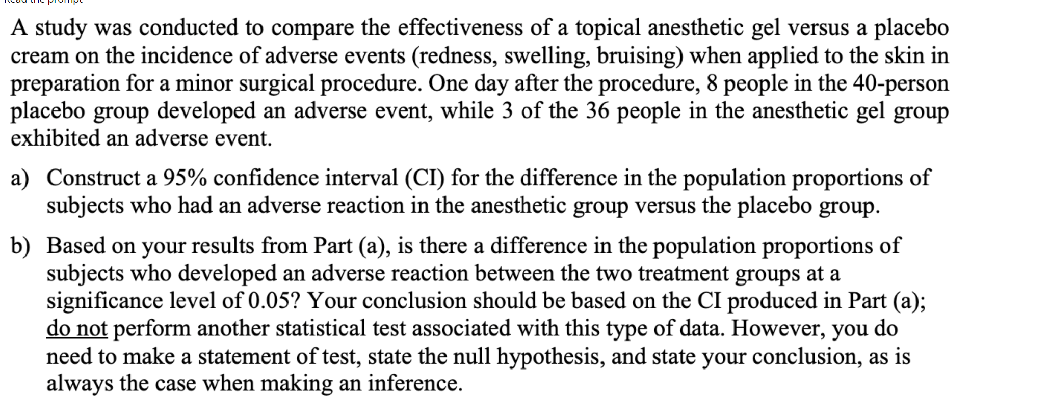 Solved A study was conducted to compare the effectiveness of | Chegg.com
