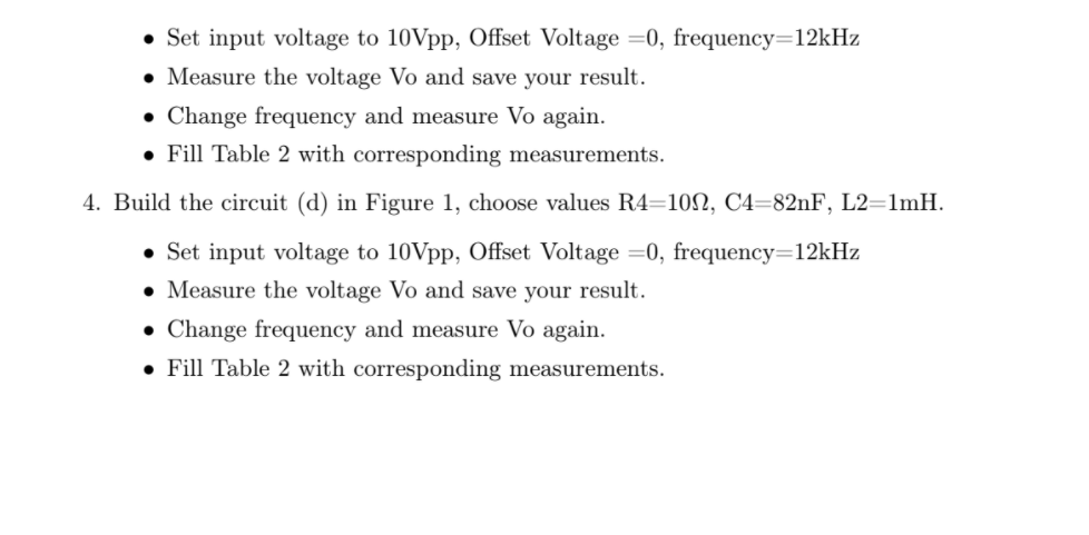 Solved 1. Build the circuit (a) in Figure 1. Choose values | Chegg.com
