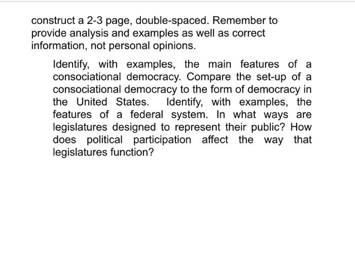 Solved construct a 2-3 page, double-spaced. Remember to | Chegg.com
