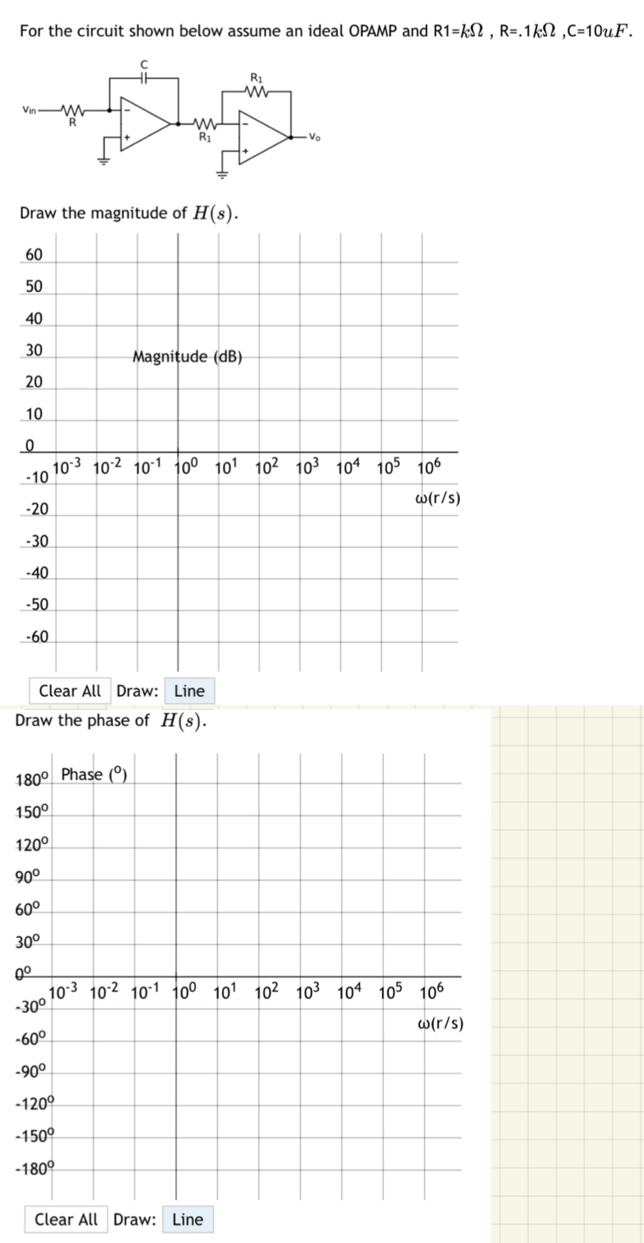 Solved For the circuit shown below assume an ﻿ideal OPAMP | Chegg.com