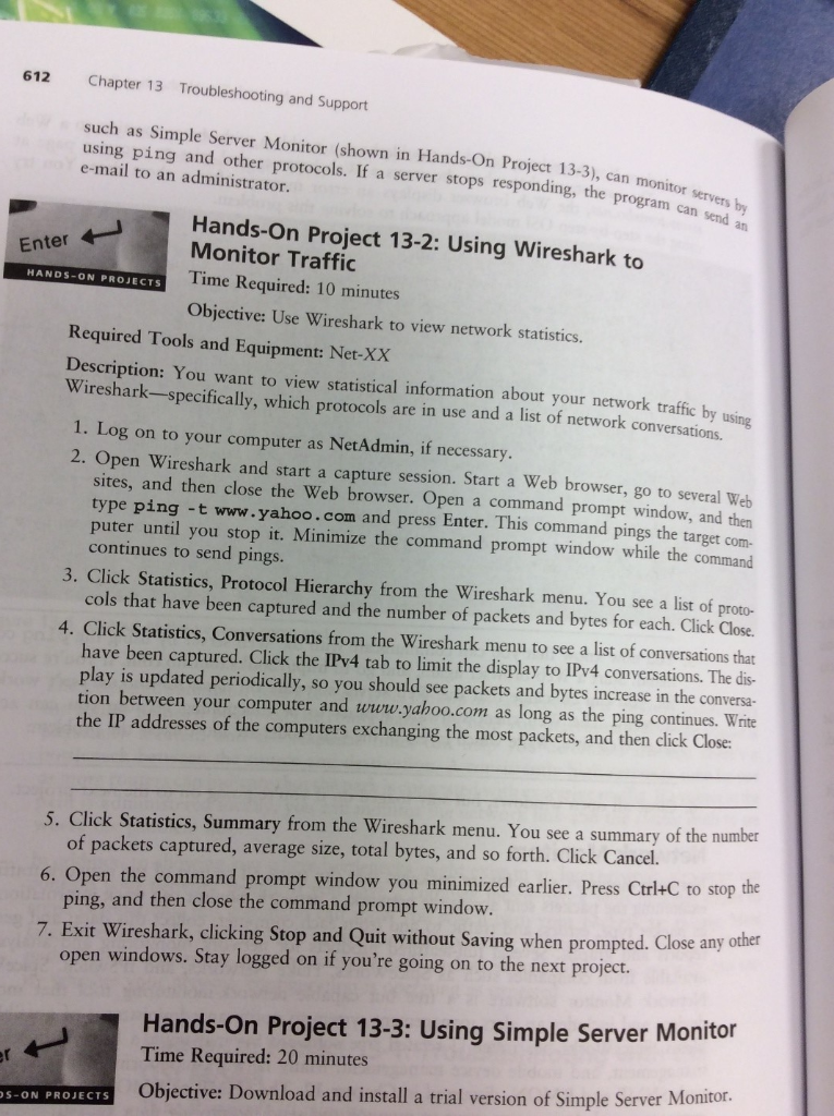 Solved For this lab you will need to install Wireshark in | Chegg.com
