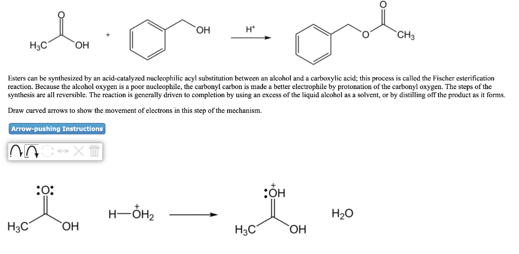 Solved H3COH Esters can be synthesized by an acid-catalyzed | Chegg.com