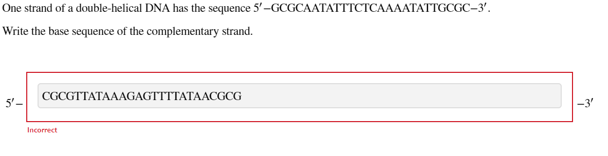 Solved One strand of a double-helical DNA has the sequence | Chegg.com