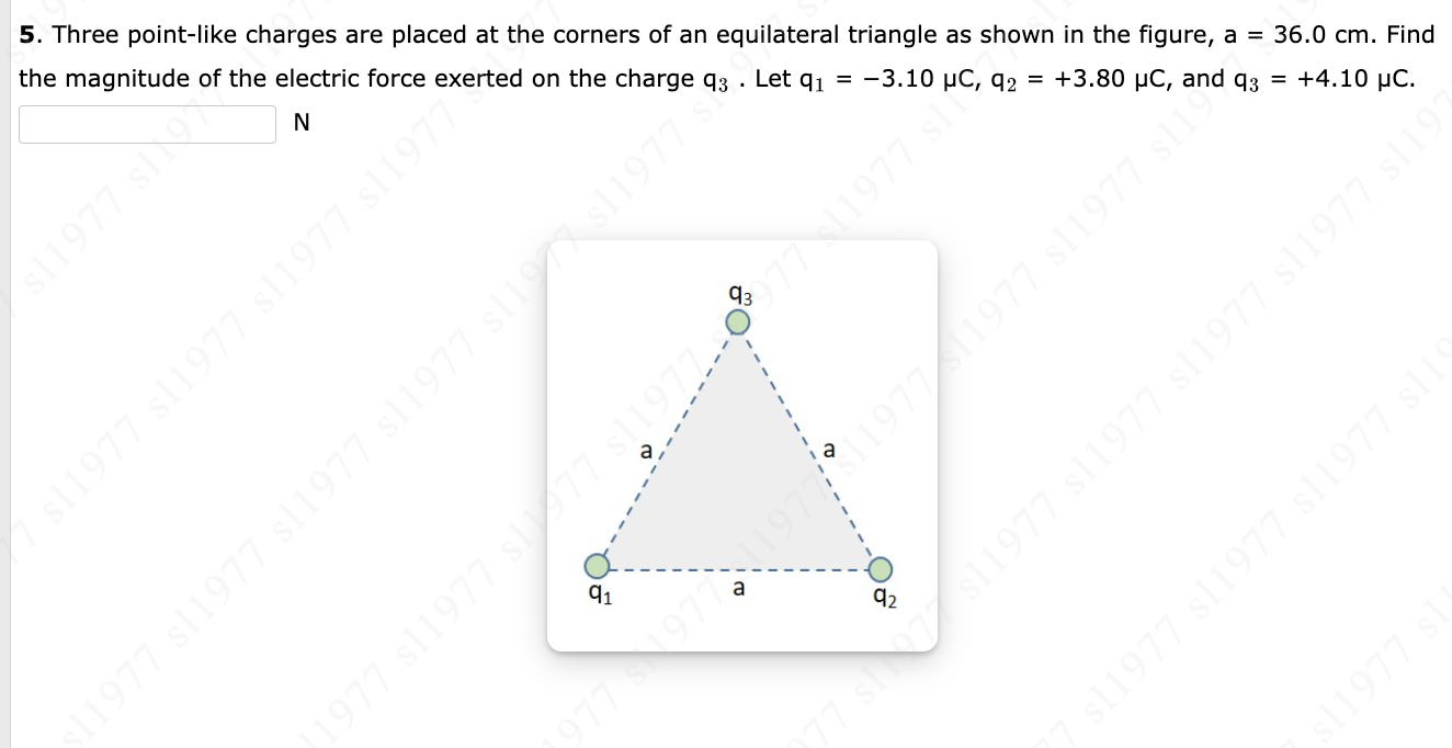 Three point-like charges are placed at the corners of | Chegg.com