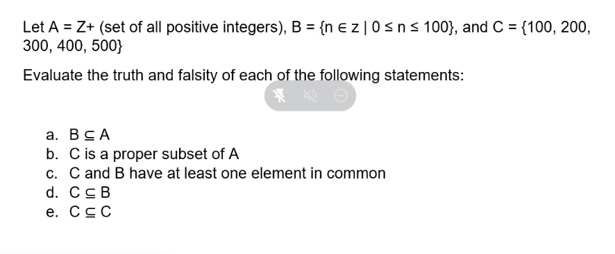 Solved Let A = Z+ (set of all positive integers), B = {n e | Chegg.com