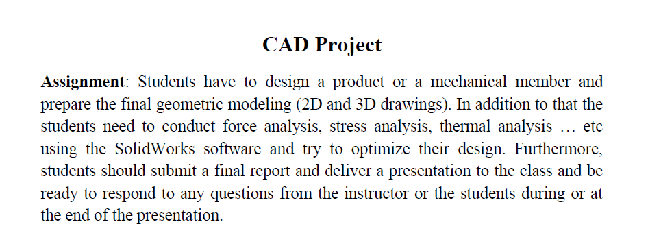 Solved Assignment: Students have to design a product or a | Chegg.com