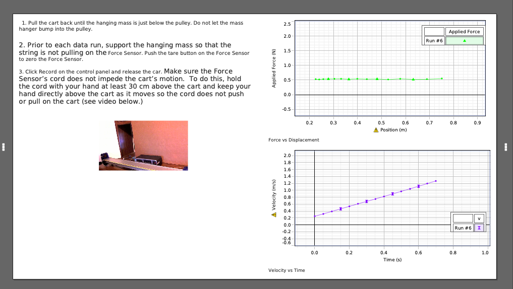 Solved I Set Up 1. Place the Dynamics Track on a table with | Chegg.com
