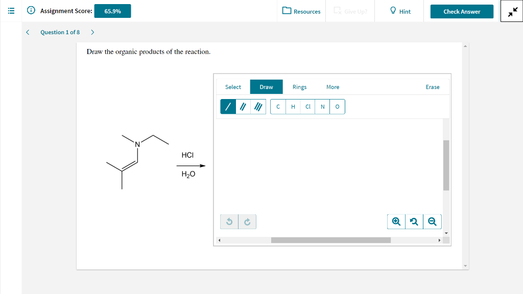 Solved Assignment Score: 65.9% Resources Give Up Hint Check | Chegg.com