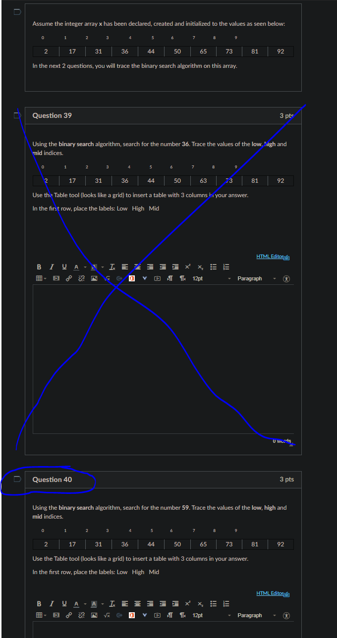 Solved Assume the integer array x has been declared, created | Chegg.com
