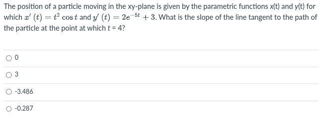 Solved The position of a particle moving in the xy-plane is | Chegg.com