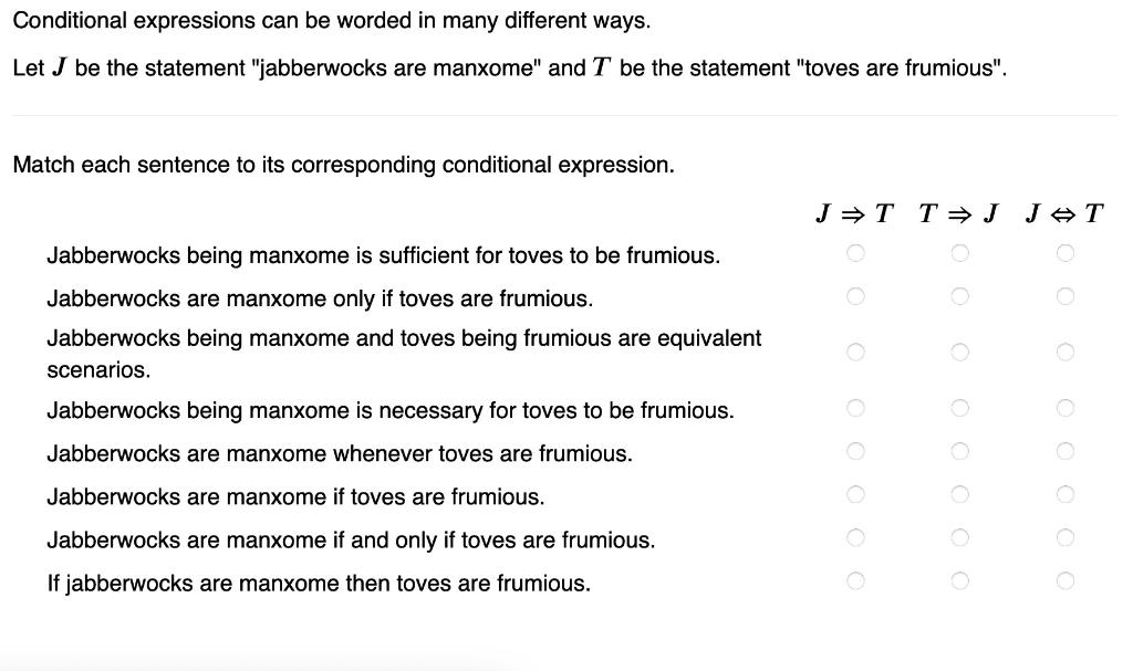 Solved Conditional expressions can be worded in many | Chegg.com