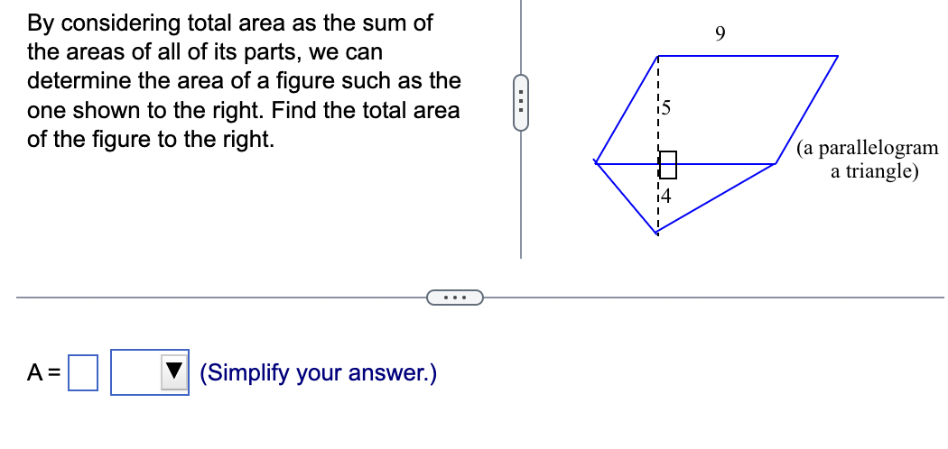 Solved By considering total area as the sum of the areas of | Chegg.com