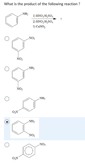Solved What is the product of the following reaction? 3) | Chegg.com
