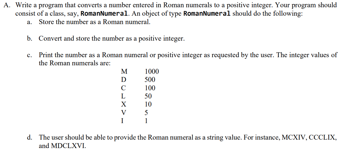 Solved A. Write a program that converts a number entered in | Chegg.com