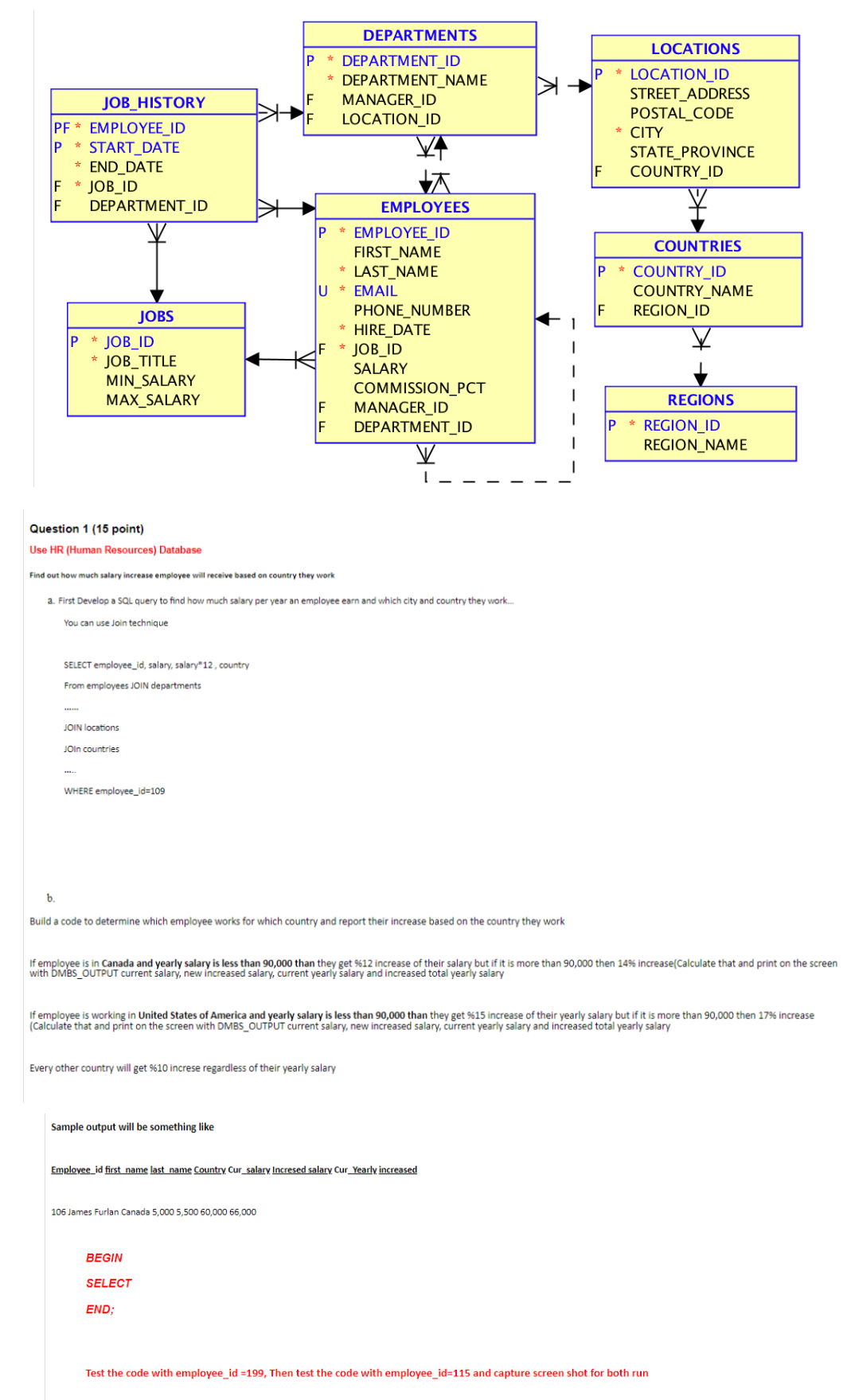 Solved Question 1 (15 point) Use HR (Human Resources) | Chegg.com
