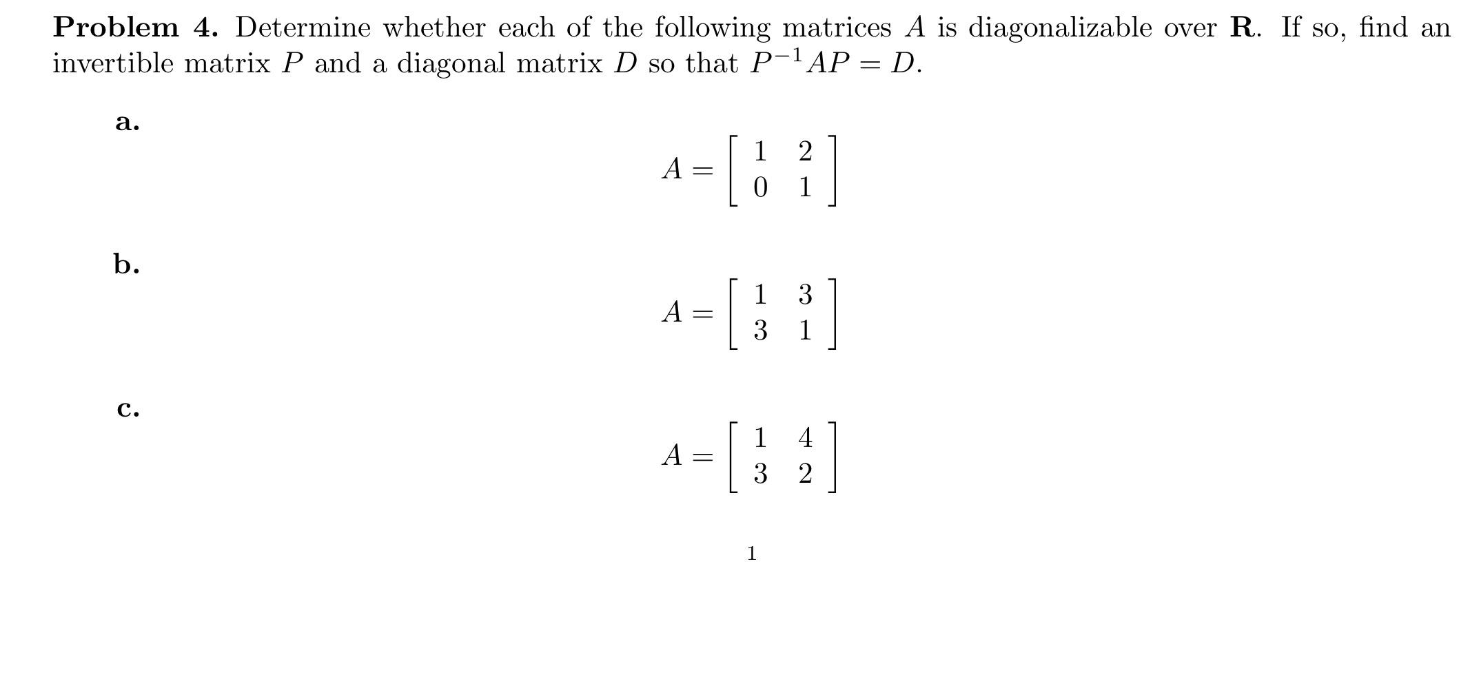 Solved Problem 4 Determine Whether Each Of The Following 