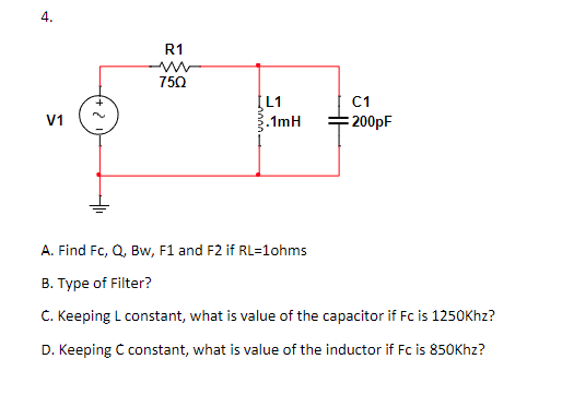 Also Draw circuit in Multisim. Perform an AC sweep | Chegg.com