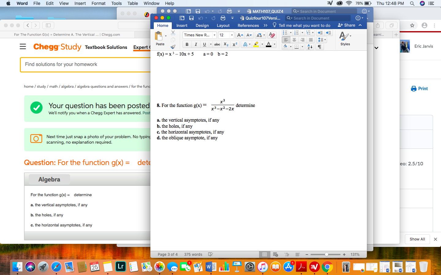 Solved Word File Edit View Insert Format Tools Table Window