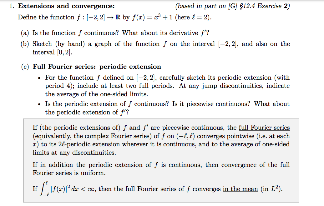 Solved Define the function f:[−2,2]→R by f(x)=x3+1 (here ℓ=2 | Chegg.com