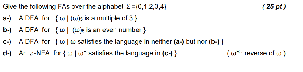 Solved Give the following FAs over the alphabet | Chegg.com