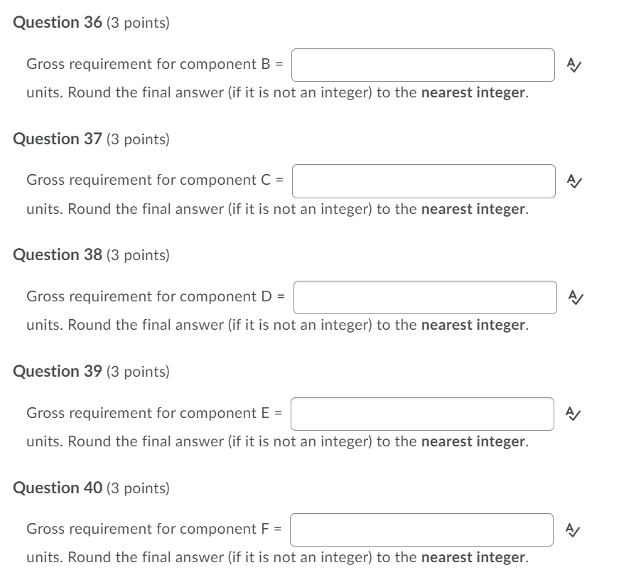 Solved [Chapter 14] Gross Material Requirements Plan The | Chegg.com