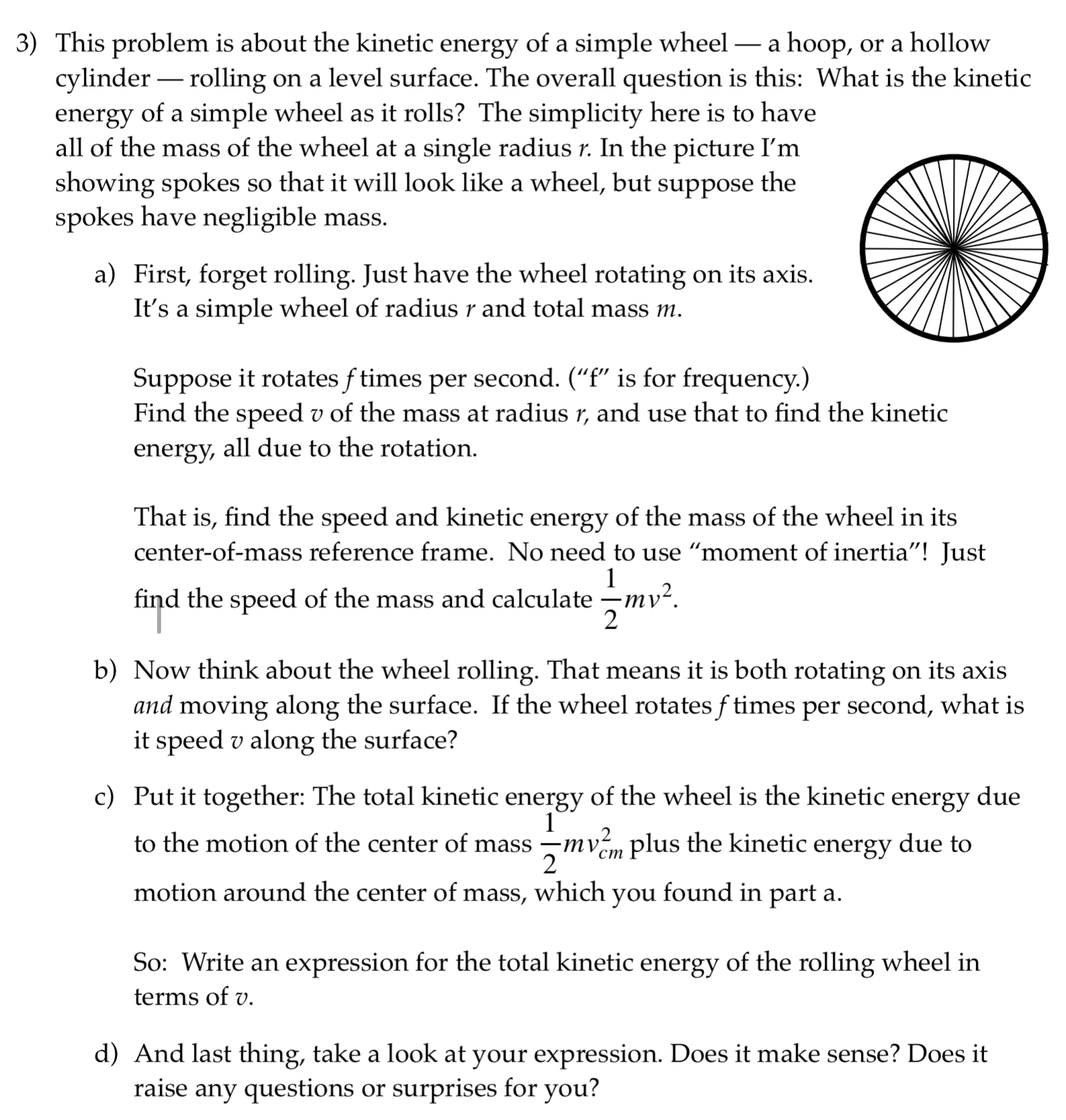 Solved This problem is about the kinetic energy of a simple | Chegg.com
