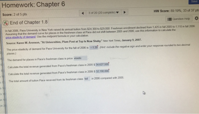 Solved Homework Chapter6 Save Score 2 Of 5 Pts 30120 20