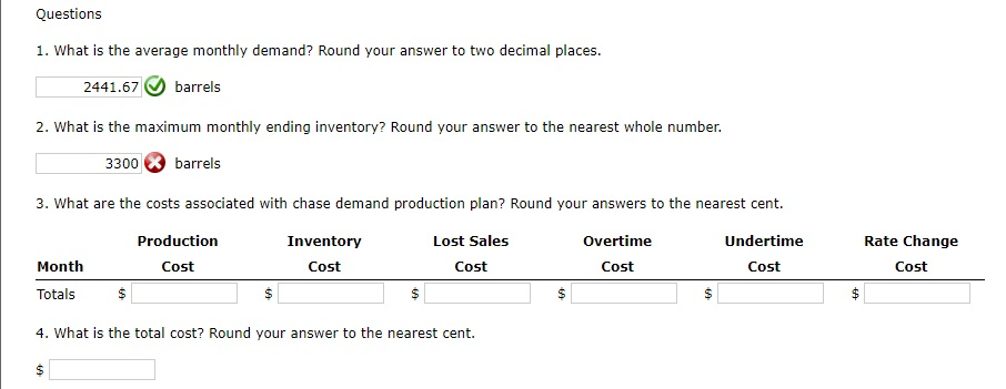 Using the Chase Demand Strategy, solve for the | Chegg.com