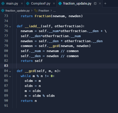 Solved Please refer to the fraction_update.py that you | Chegg.com