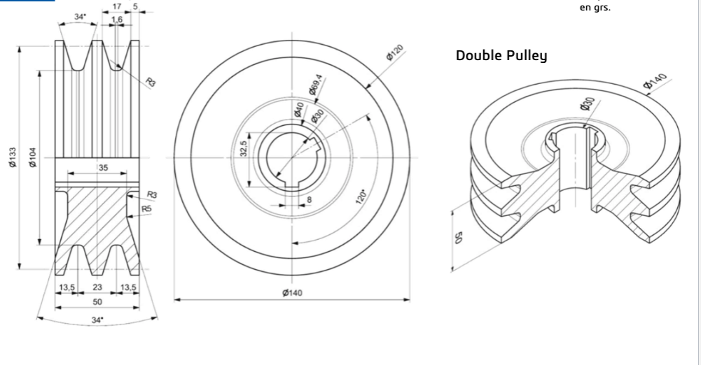 Solved Using solidworks (or nx), as well as the revolve tool | Chegg.com