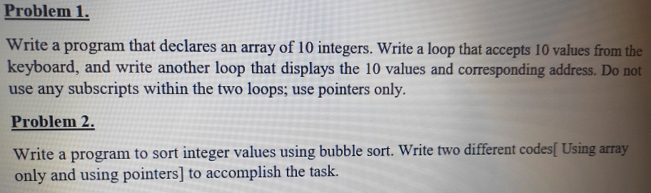 Solved Problem 1 Write A Program That Declares An Array Of 4502
