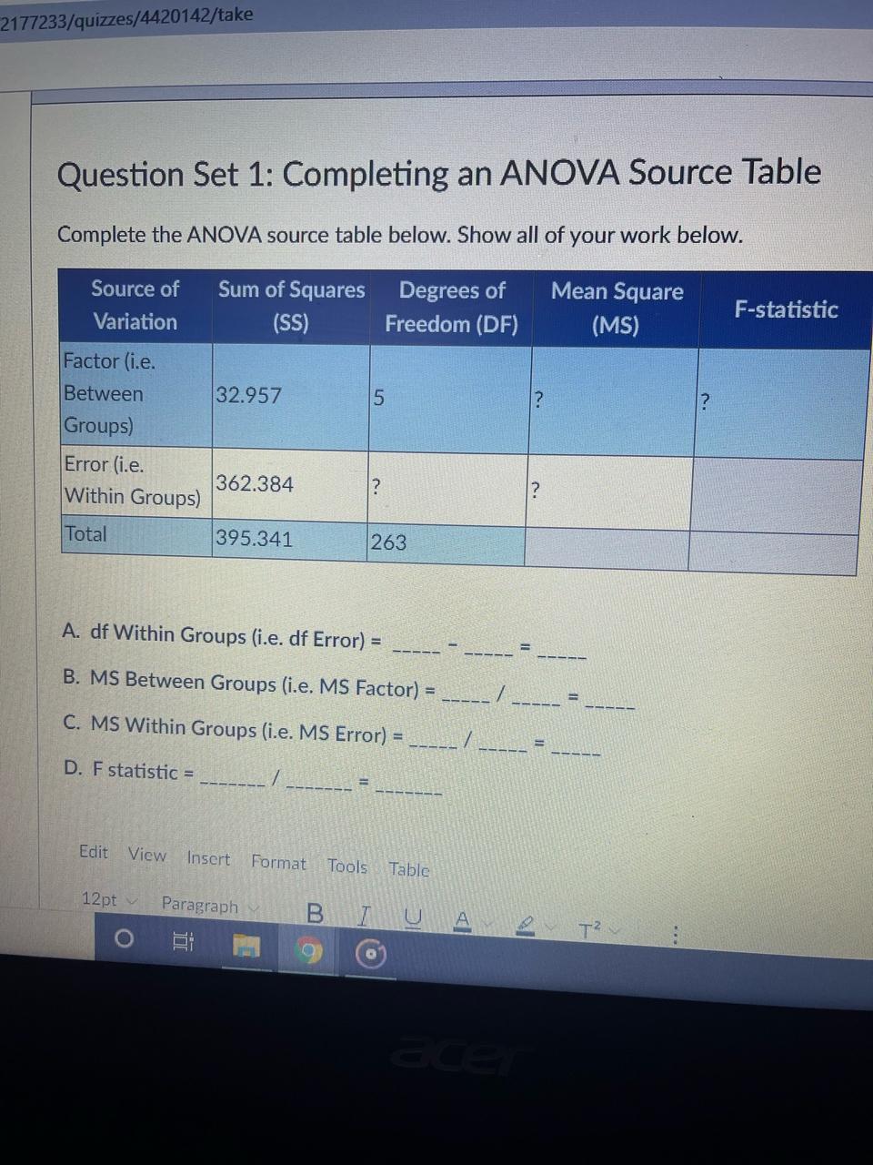 Solved 2177233/quizzes/4420142/take Question Set 1: | Chegg.com
