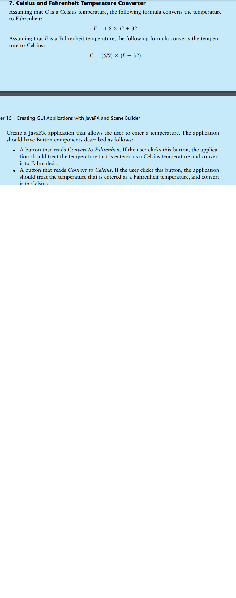 Solved 7. Celsius and Fahrenheit Temperature Converter | Chegg.com