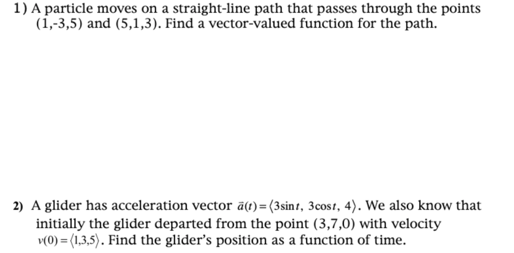 Solved 1) A particle moves on a straight-line path that | Chegg.com