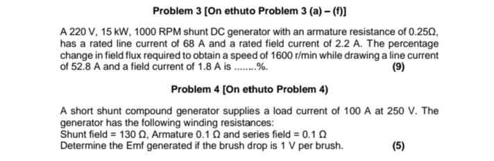 Solved ..%. Problem 3 [On ethuto Problem 3 (a) – (6)] A 220 | Chegg.com