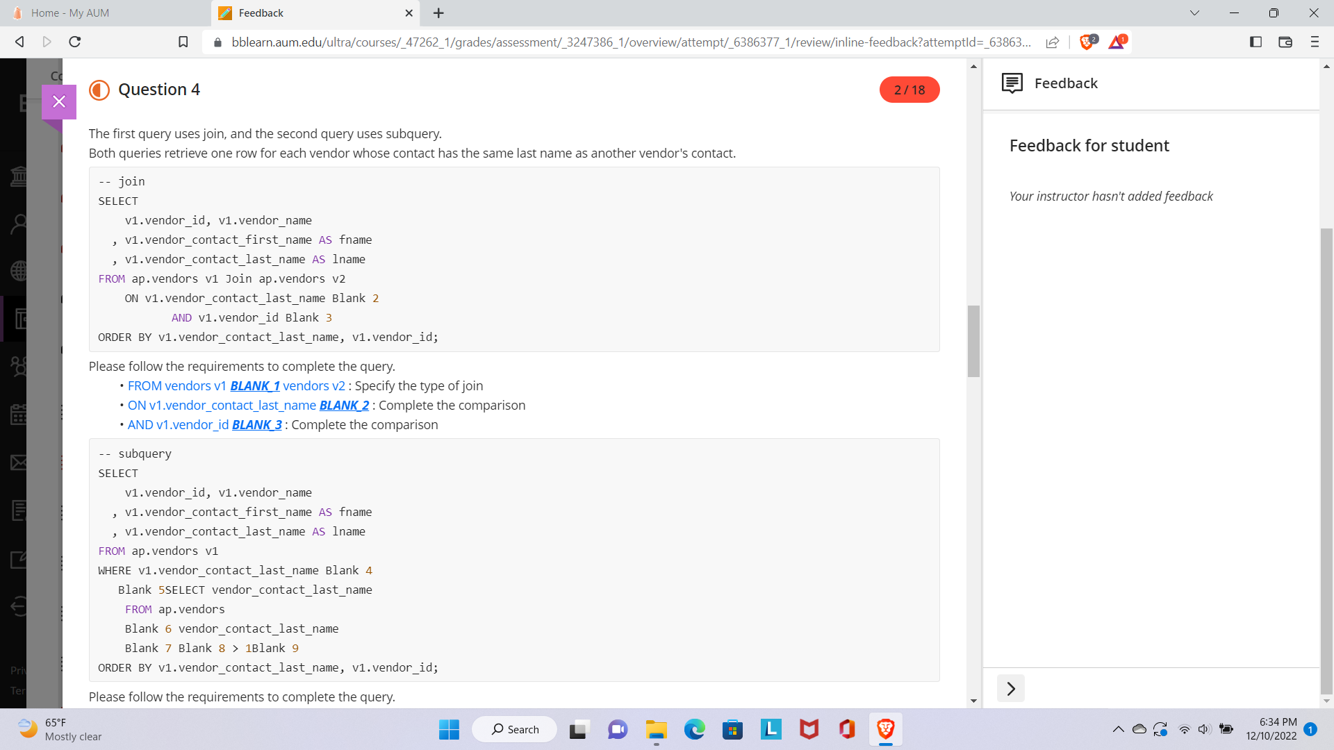 Solved The first query uses join, and the second query uses | Chegg.com