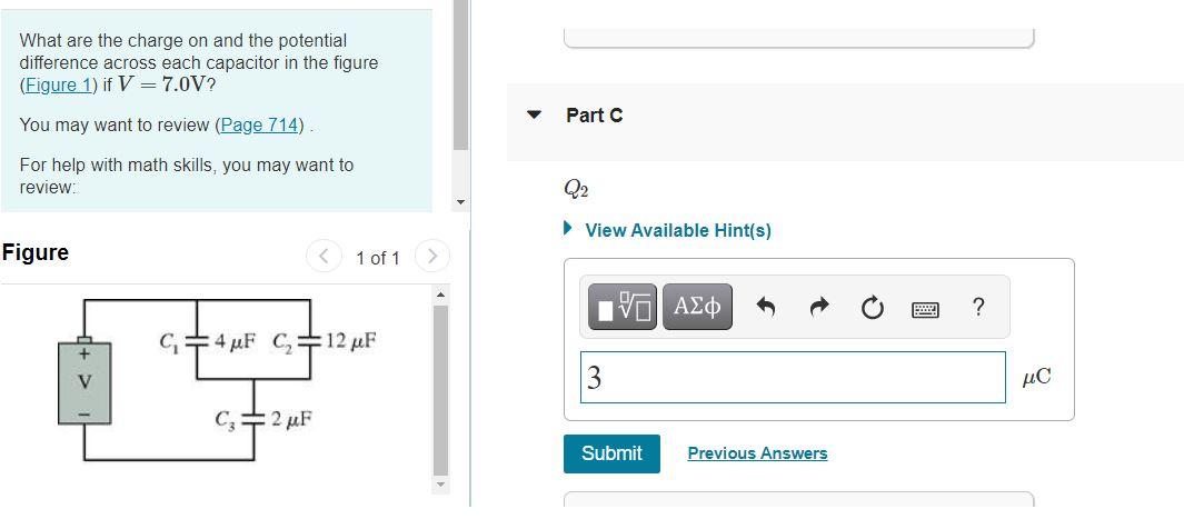 Solved M Review Constants Part A What are the charge on and | Chegg.com