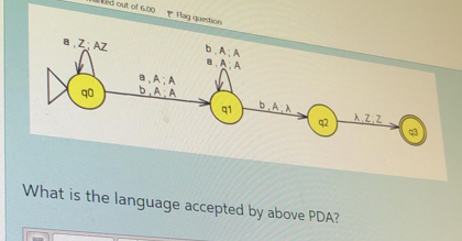 Solved What is the language accepted by above PDA? | Chegg.com