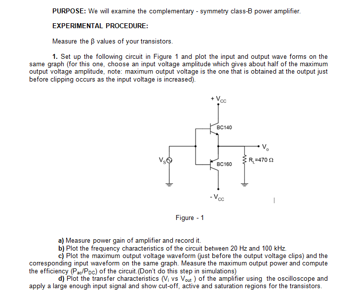 Solved PURPOSE: We will examine the complementary - symmetry | Chegg.com