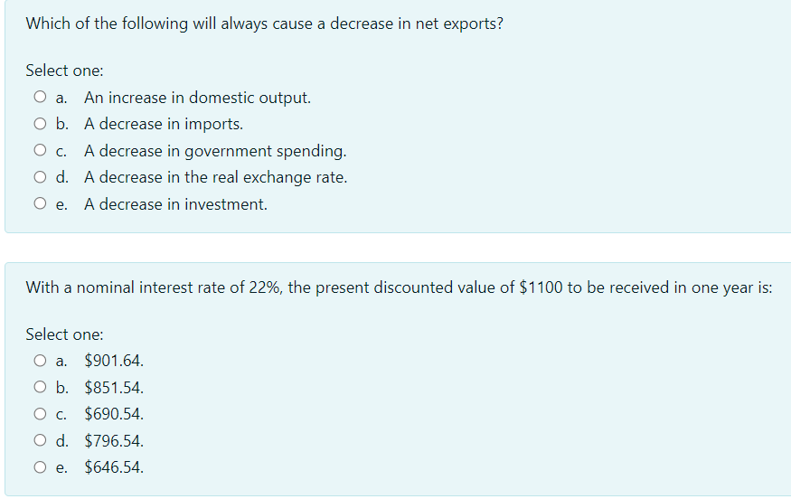 Solved Which of the following will always cause a decrease | Chegg.com