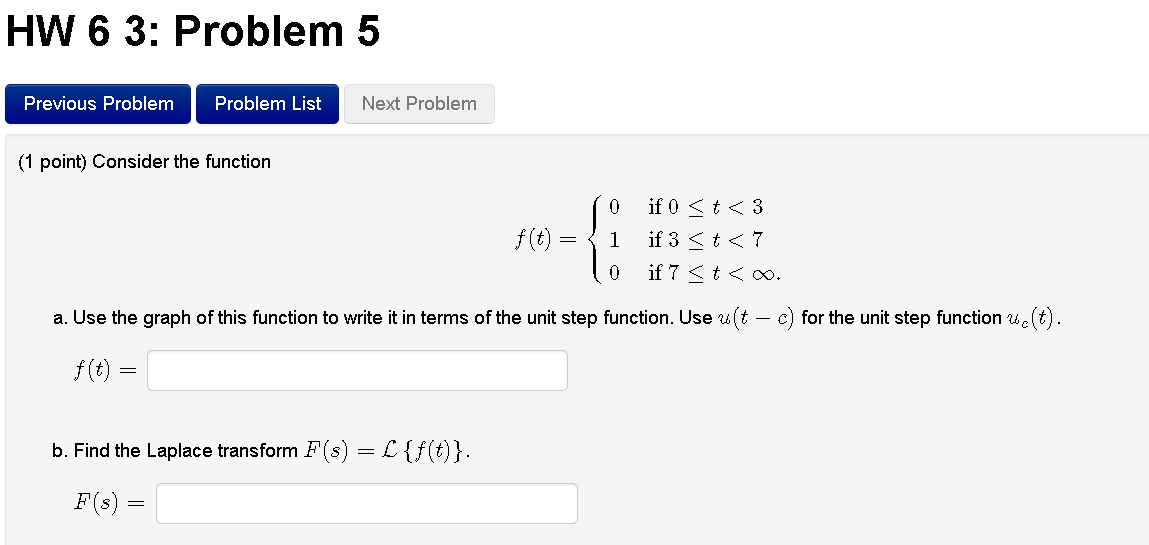 Solved HW 6 3: Problem 2 Previous Problem Problem List Next | Chegg.com