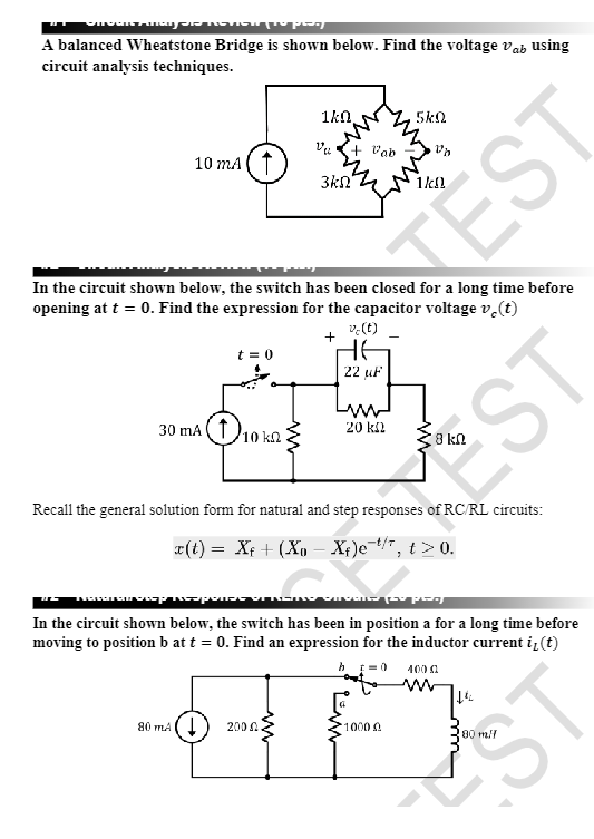 Solved A balanced Wheatstone Bridge is shown below. Find the | Chegg.com