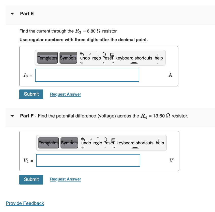 Solved V Ri R2 R3 R4 A circuit consists of a V = 40.80 V | Chegg.com
