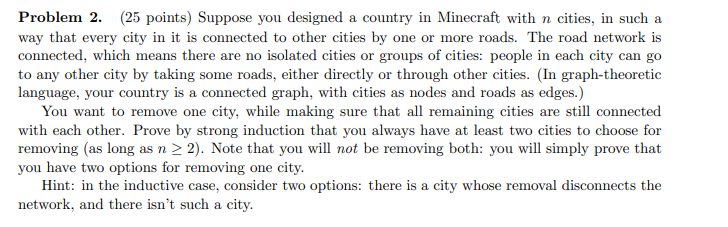 Solved Problem 2. (25 points) Suppose you designed a country | Chegg.com